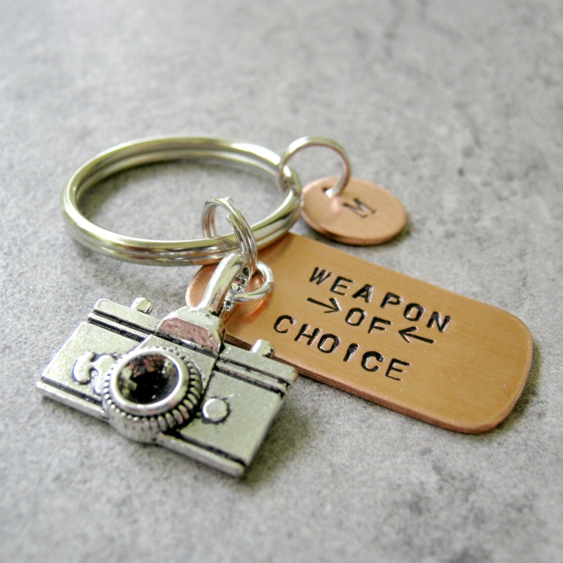 Photographer Keychain Camera Keychain Weapon of Choice - Etsy