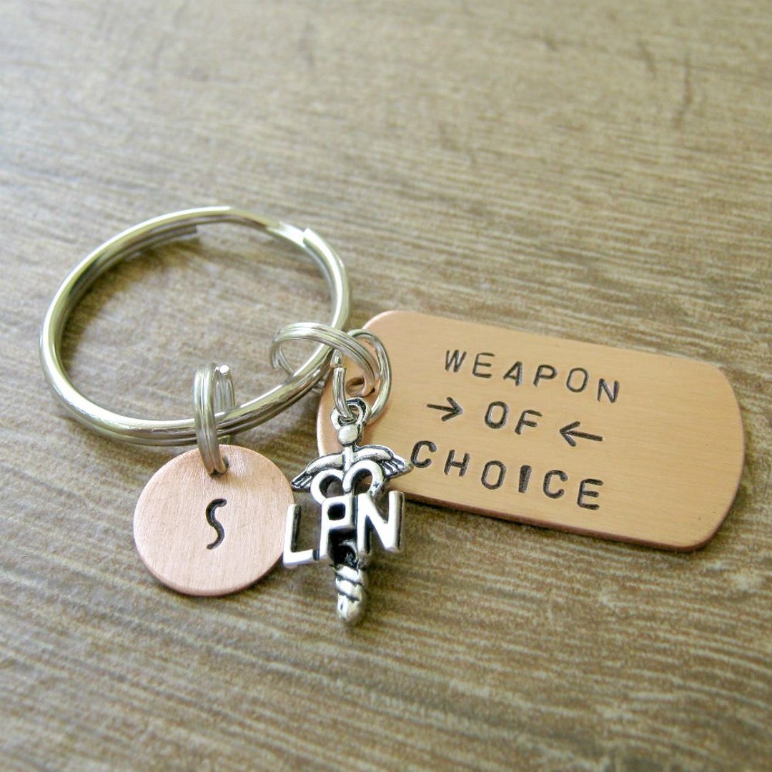 Nurse's Keychain Nursing Medical Caduceus Weapon of - Etsy