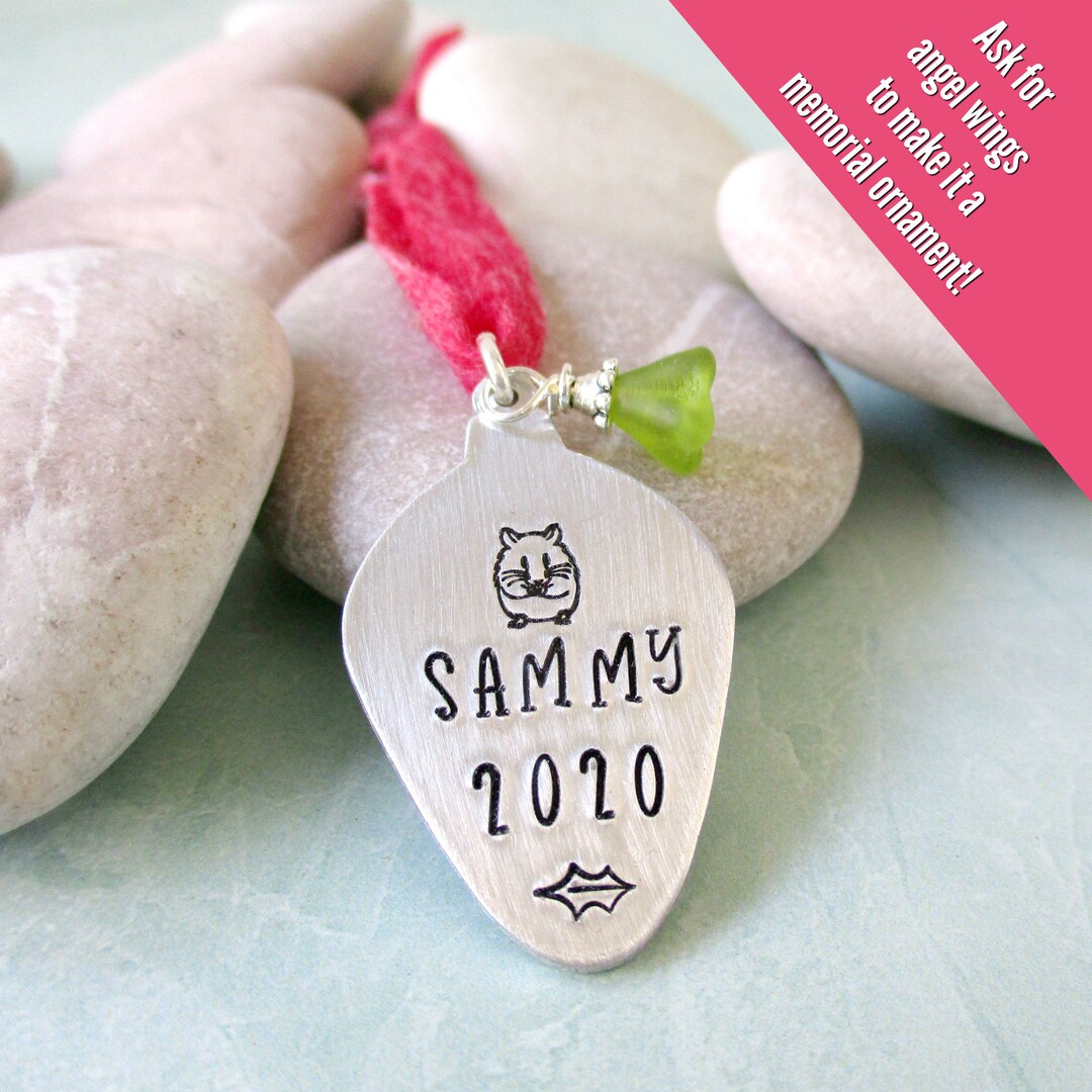 Personalized Hamster Ornament, Gerbil Christmas Ornament, Pet Christmas ...