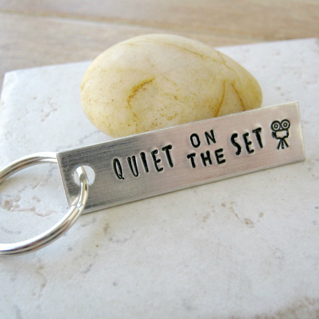 Movie Camera Keychain, Actor's Keychain, Director Gift, Quiet on the ...