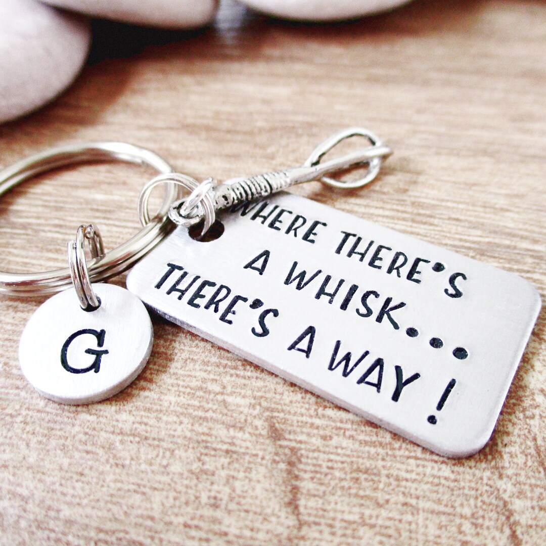 Personalized Cooking Keychain, Where There's a Whisk, There's a Way ...