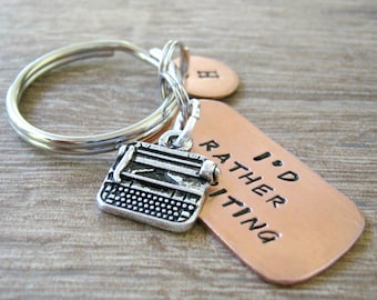 I Write Key Chain Key Chain Writer Writer Gift Antique - Etsy