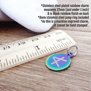 Taekook Symbol Charm, Rainbow Stainless Steel, BTS, V and Jungkook ...