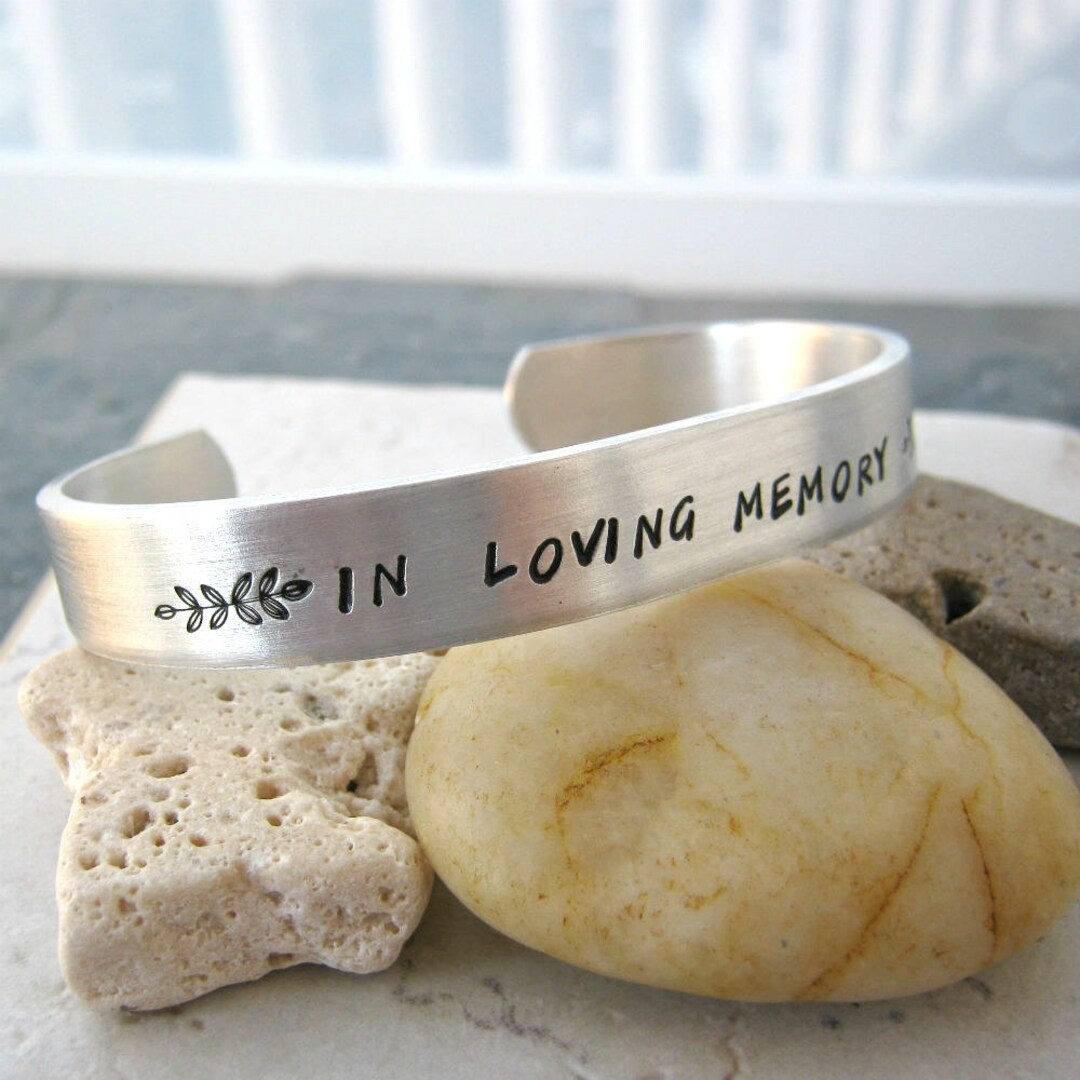 Memorial Bracelet, in Loving Memory, Double Sided, 60 Characters Front ...