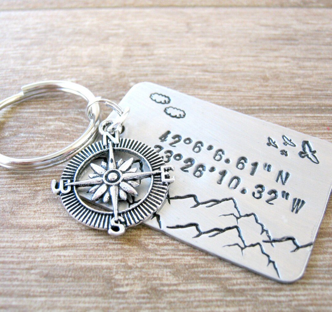 Mt. Everest Key Chain, GPS Coordinates, Mountain Range Key Chain ...