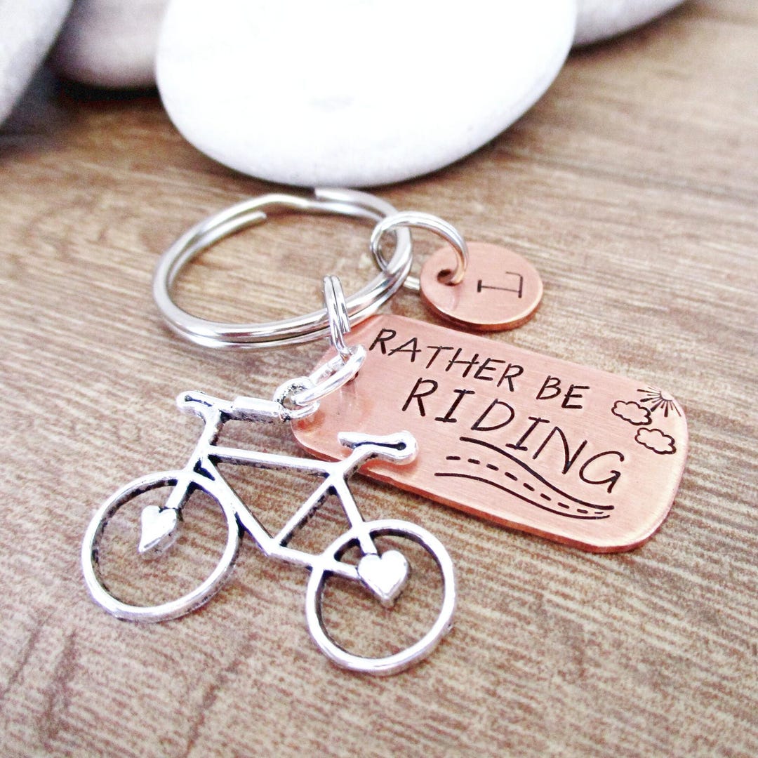 Rather Be Riding Keychain, Bike Rider's, Keychain, Bicycle Keychain ...
