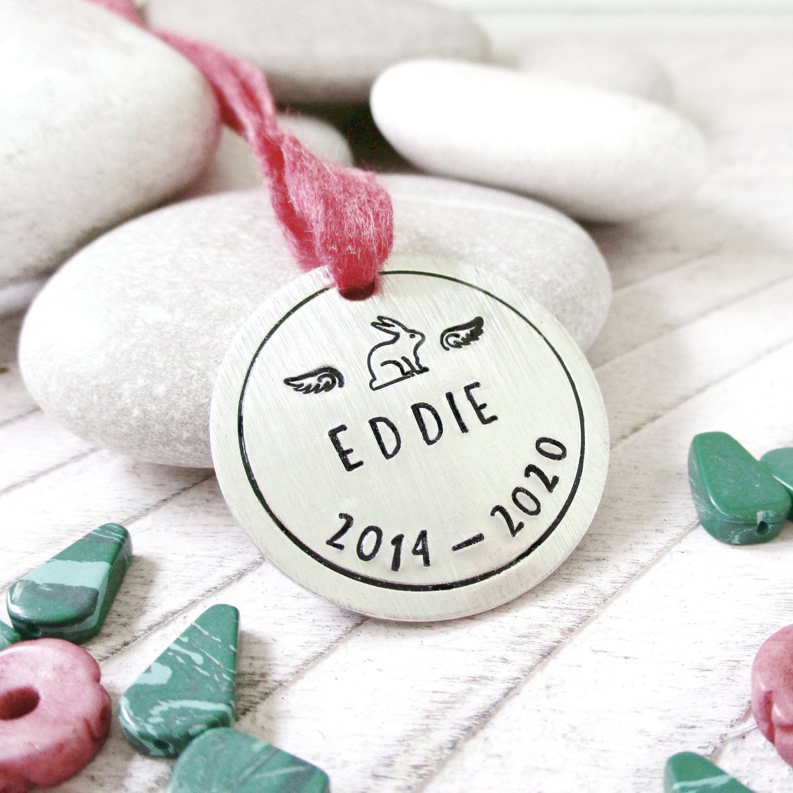 Bunny Memorial Ornament, Bunny Christmas Ornament, Rabbit Memorial ...