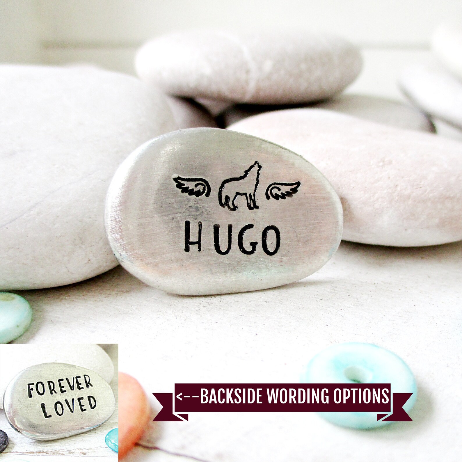 Personalized Husky Memorial Stone Wolf Memorial Stone - Etsy