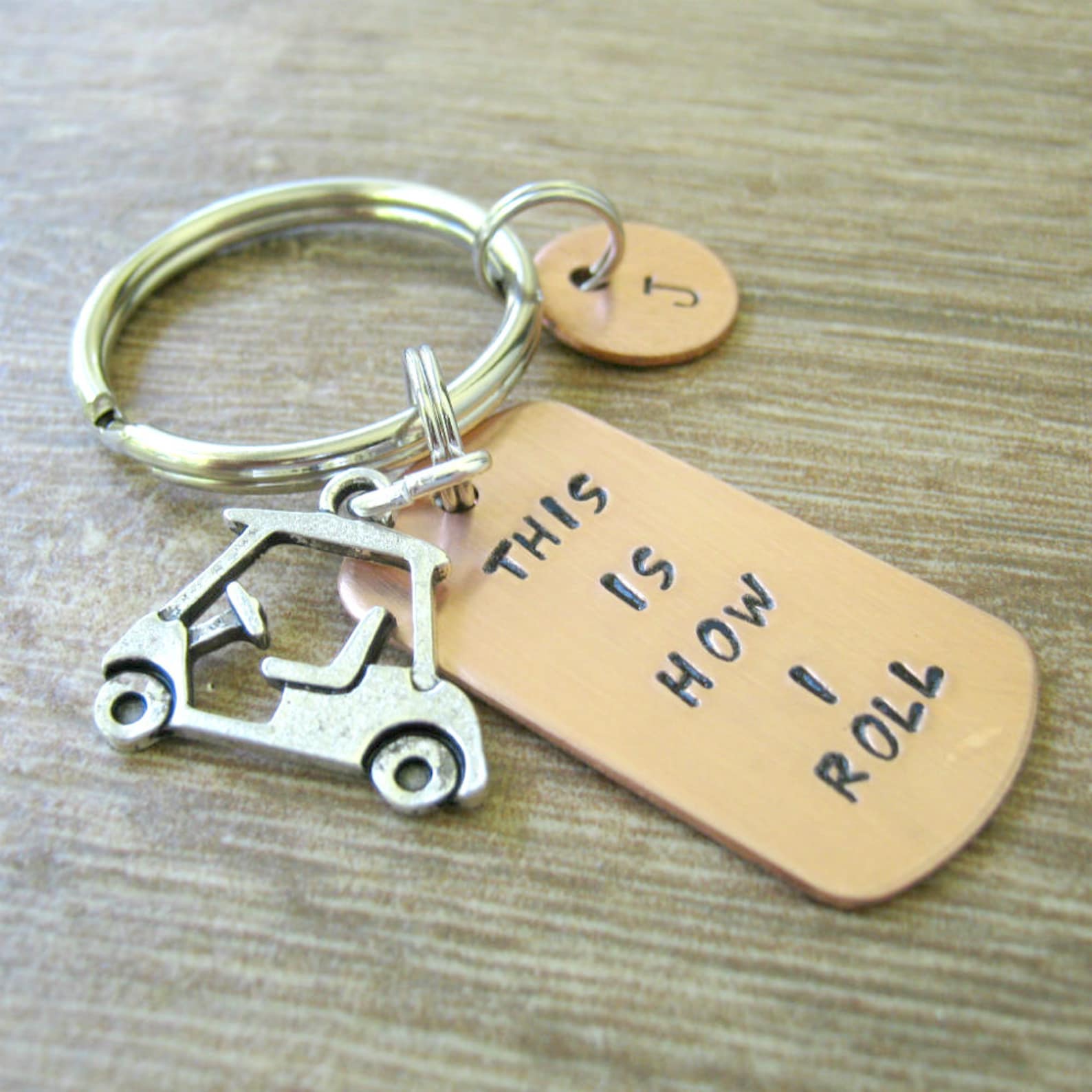 Golf Keychain, Golf Cart Keychain, This is How I Roll Keychain, Golf ...