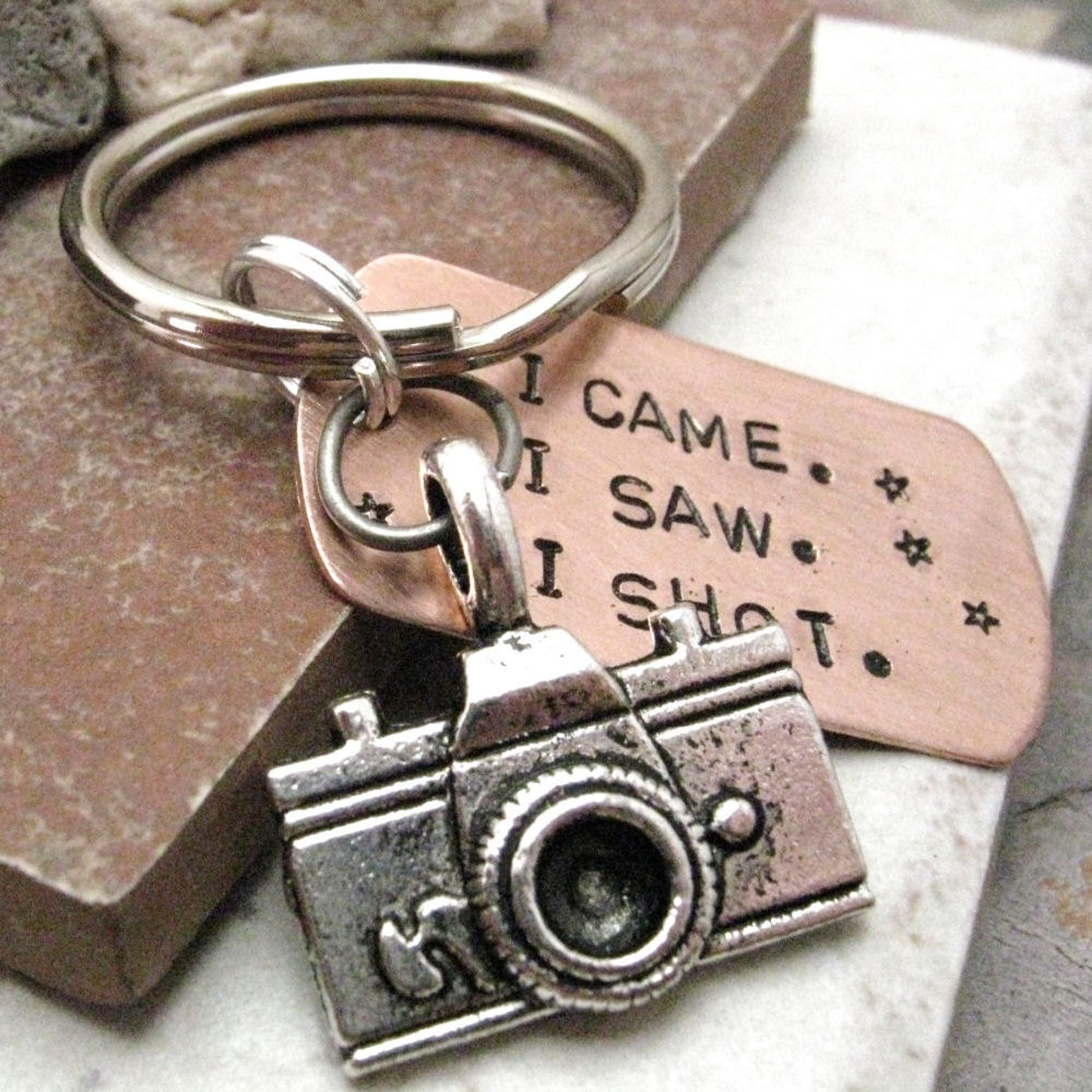 Photographer Keychain, Camera Charm, I Came. I Saw. I Shot, Photography ...