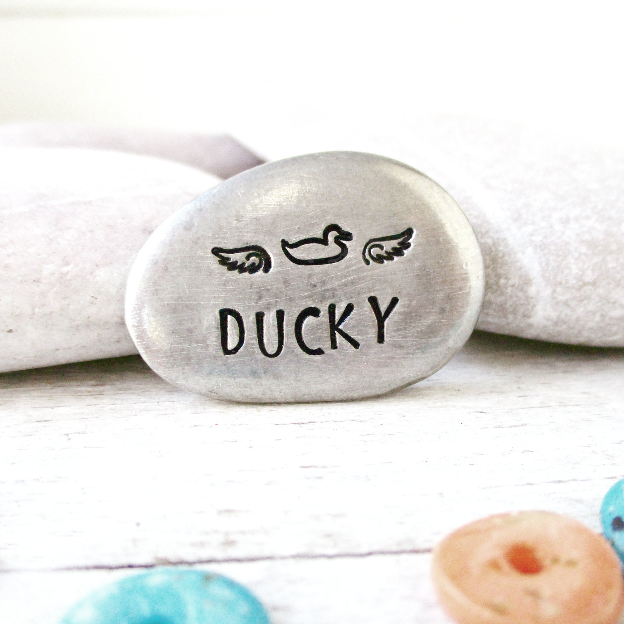 Personalized Duck Memorial Stone Pet Duck With Angel Wings - Etsy Singapore