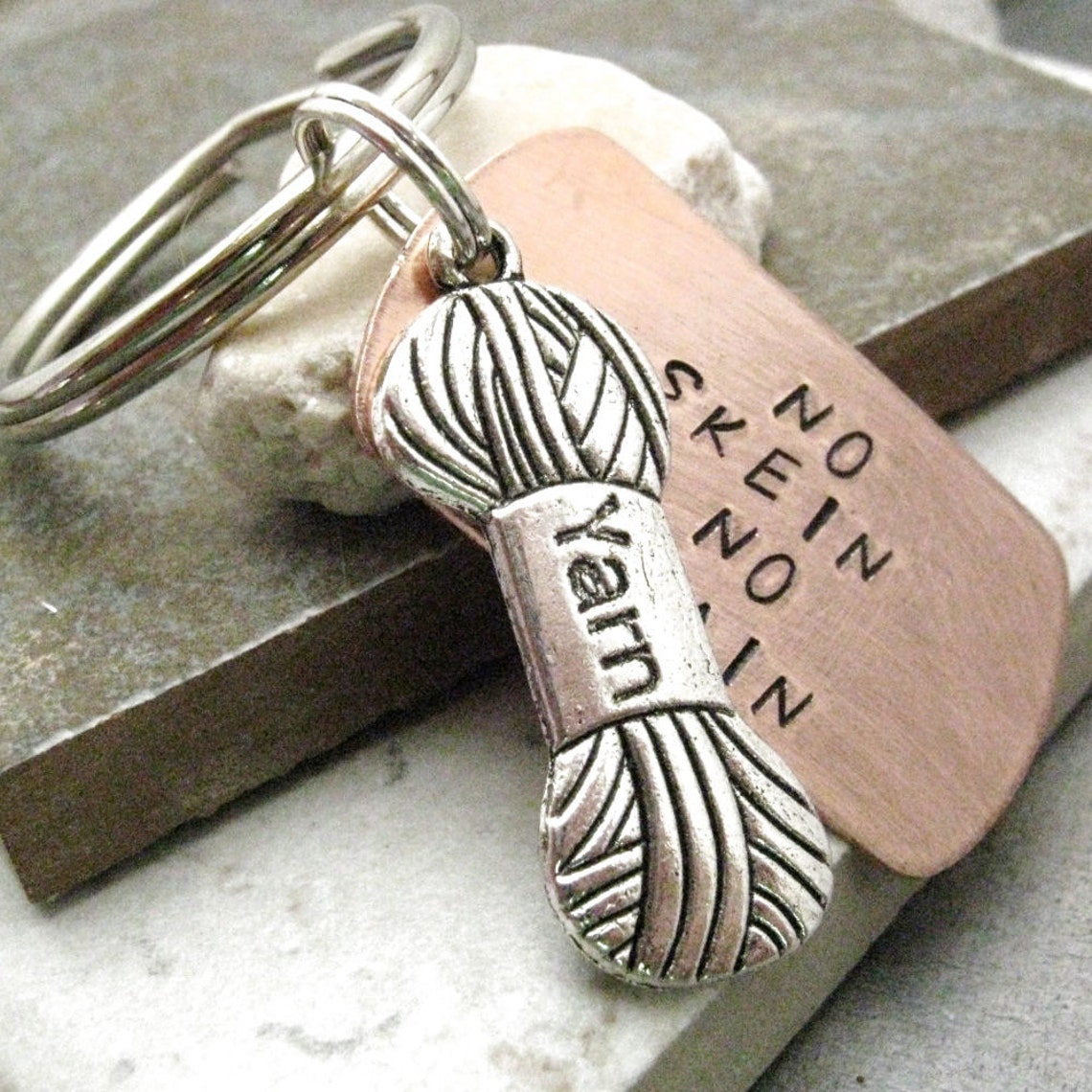 Personalized Knitter Keychain Personalized Knitting Keychain | Etsy