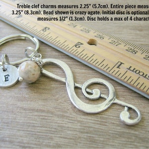 Personalized Chorus Gift, Choir Keychain, Music Note Keychain, Treble ...