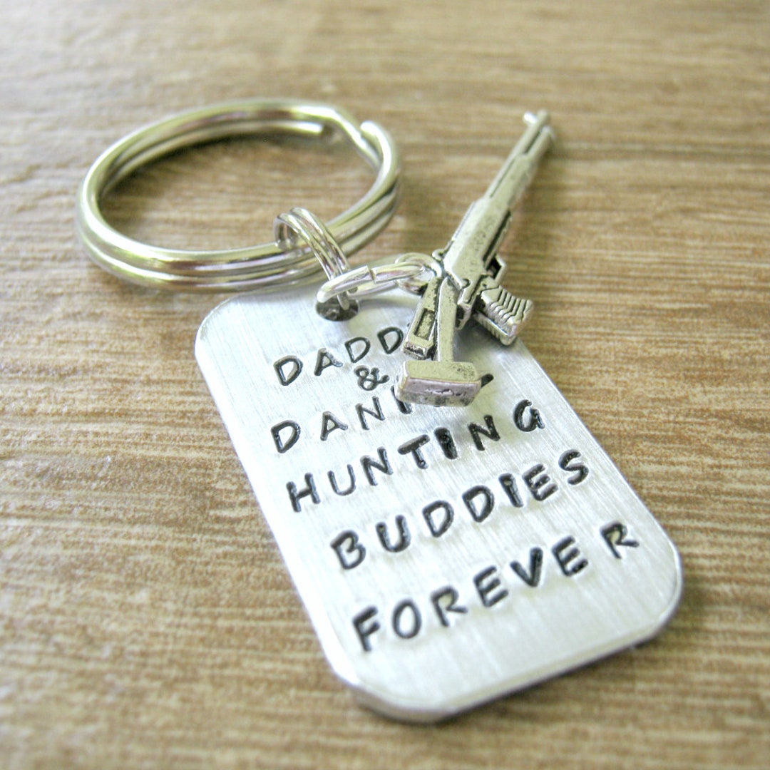 Father's Day Gift, Hunting Keychain, Hunting Buddies With Daddy ...