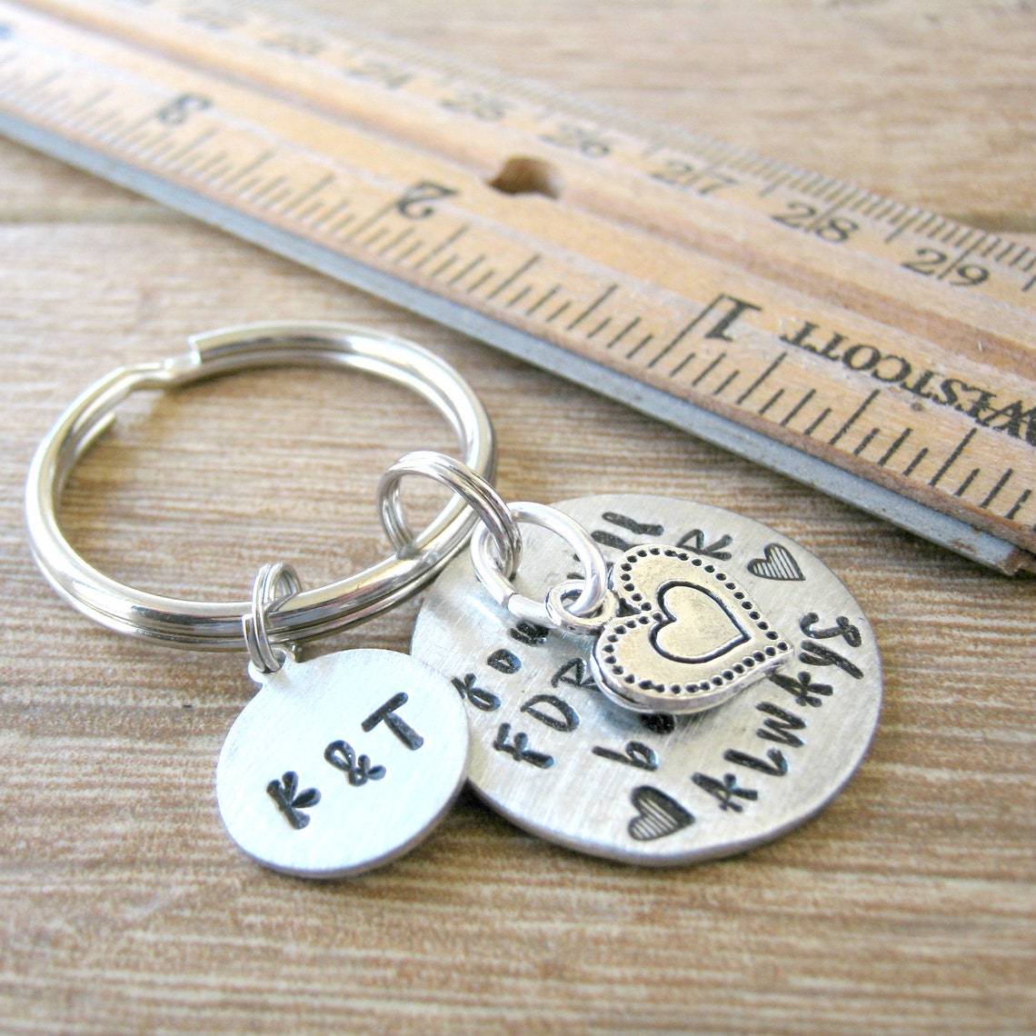 You will Forever be my Always Key chain Valentine's Day | Etsy