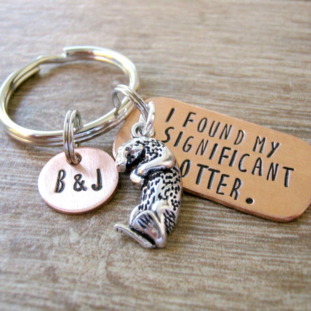 Llavero de nutria personalizado, encontré mi nutria significativa ...