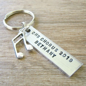 Personalized CHORUS Keychains, Bulk Price, Senior Gifts, High School ...