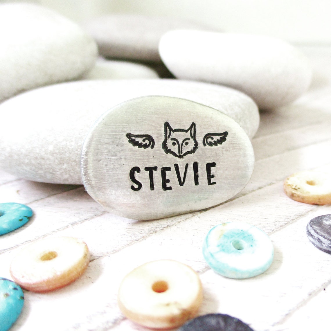 Personalized Fox Memorial Keepsake Fox Remembrance Pocket | Etsy