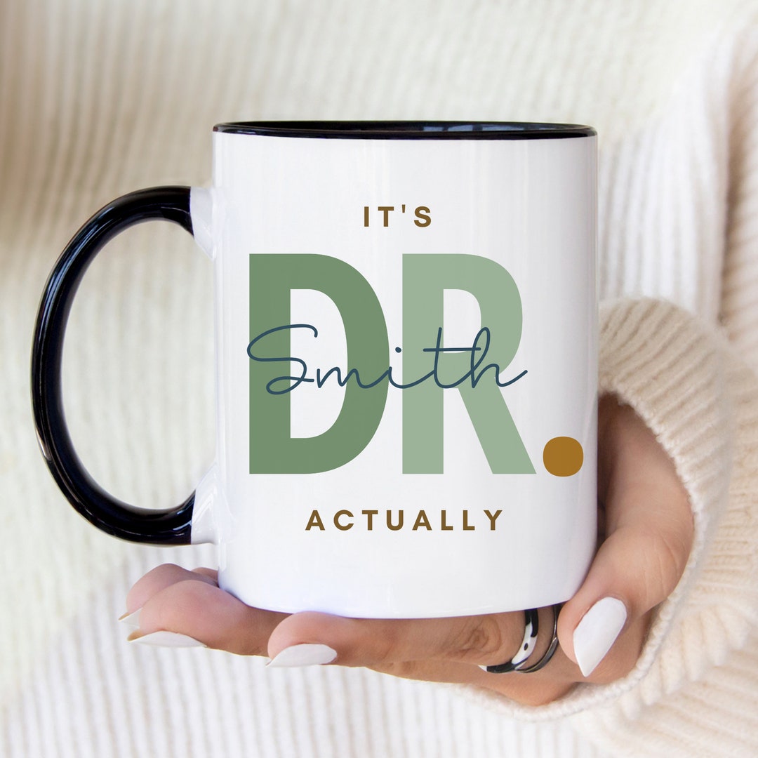 Custom Doctor Mug, Personalized Medical School Graduation Gift, Phd ...