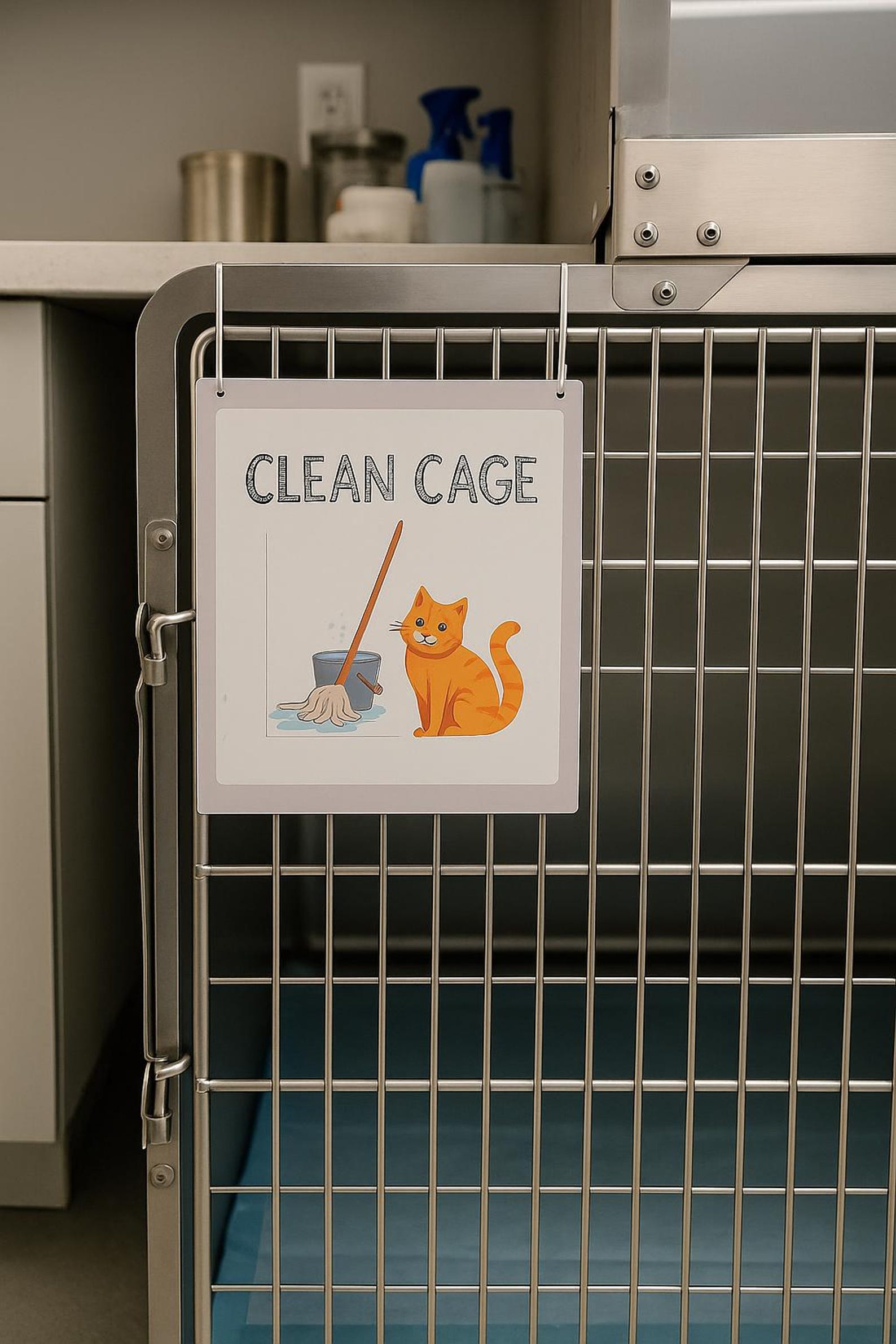 Printable Vet Cage Cards | Animal Kennel Cards | Digital Veterinary ...