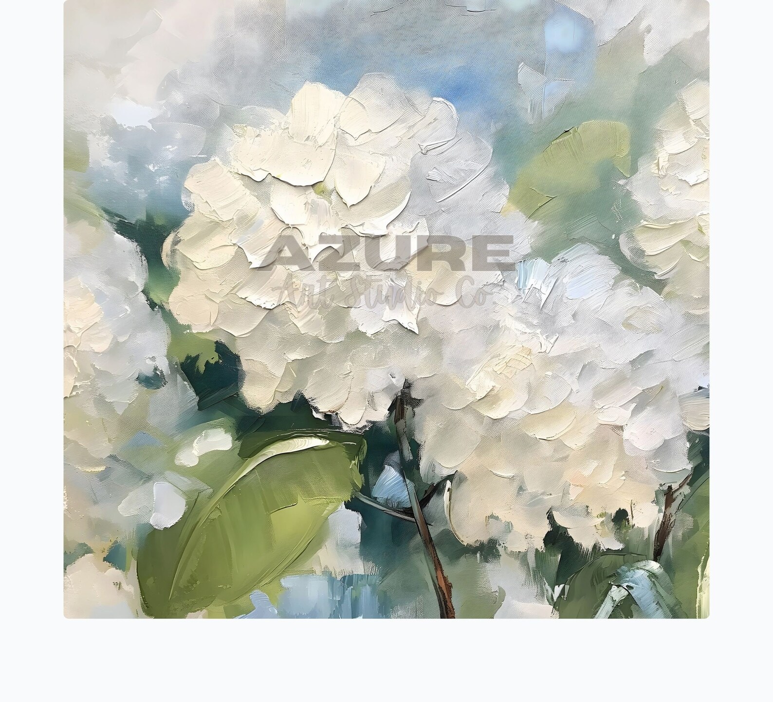 Summer Botanical Screensaver, Rustic Farmhouse White Hydrangea Frame TV ...