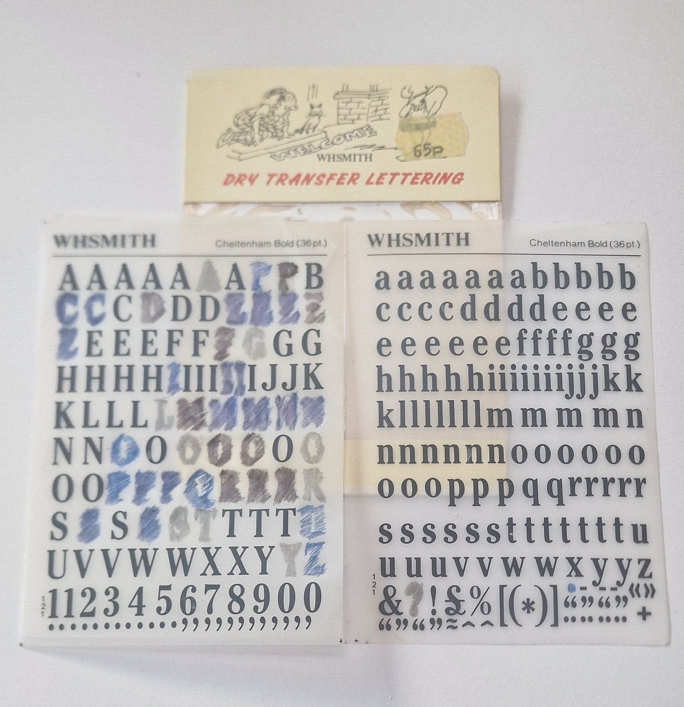 WHSMITHS Dry Transfer Sheets - Etsy UK