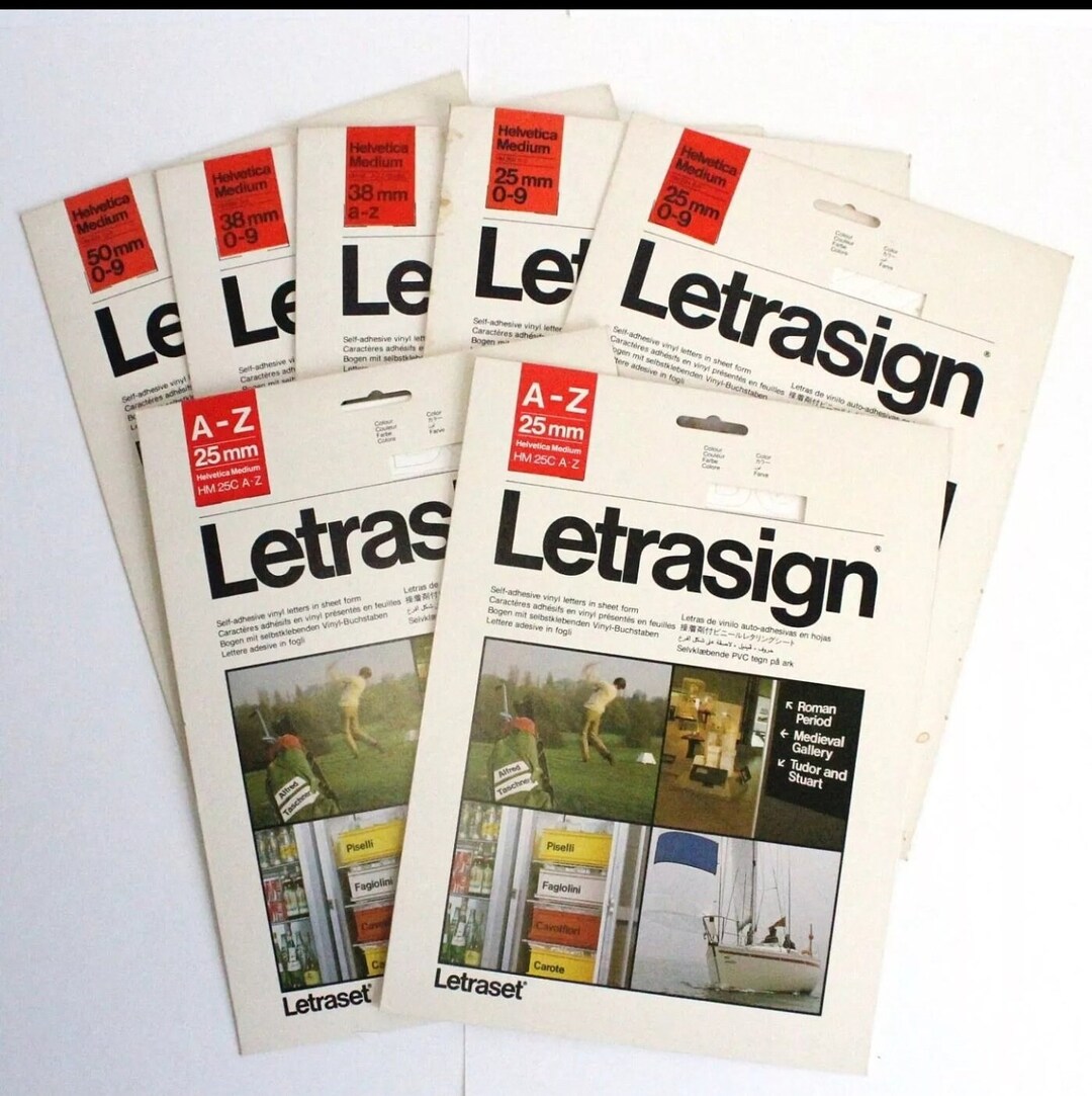Letraset Letrasign Transfer Sheets - Etsy UK