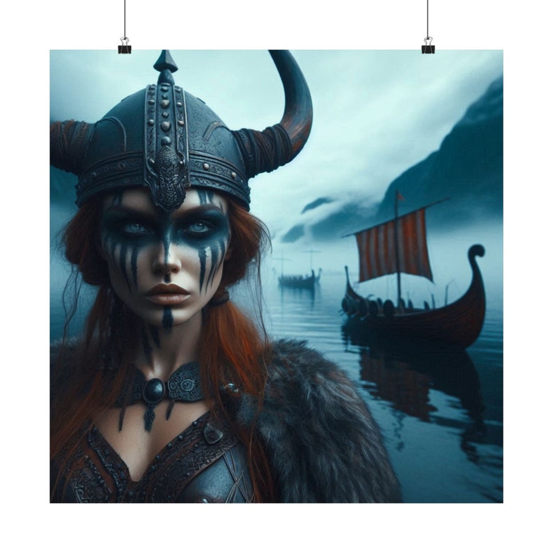 Viking Poster, Norse Warrior Queen, Viking Picture, Norse Picture ...