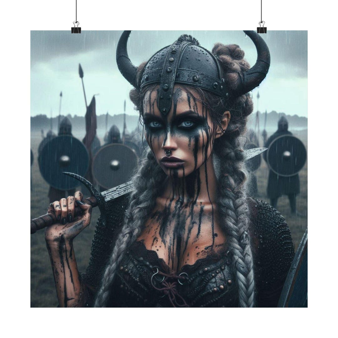 Viking Poster, Norse Warrior Queen, Viking Picture, Norse Picture ...
