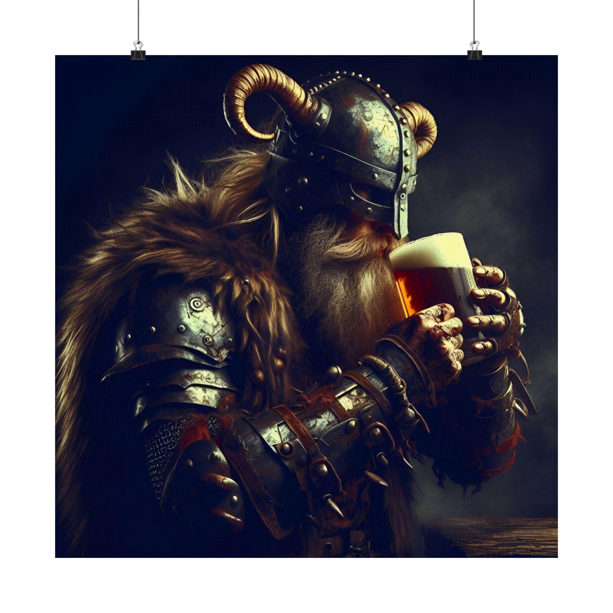 Viking Poster, Viking Bar Poster, Viking Drinking Poster, Norse Poster ...