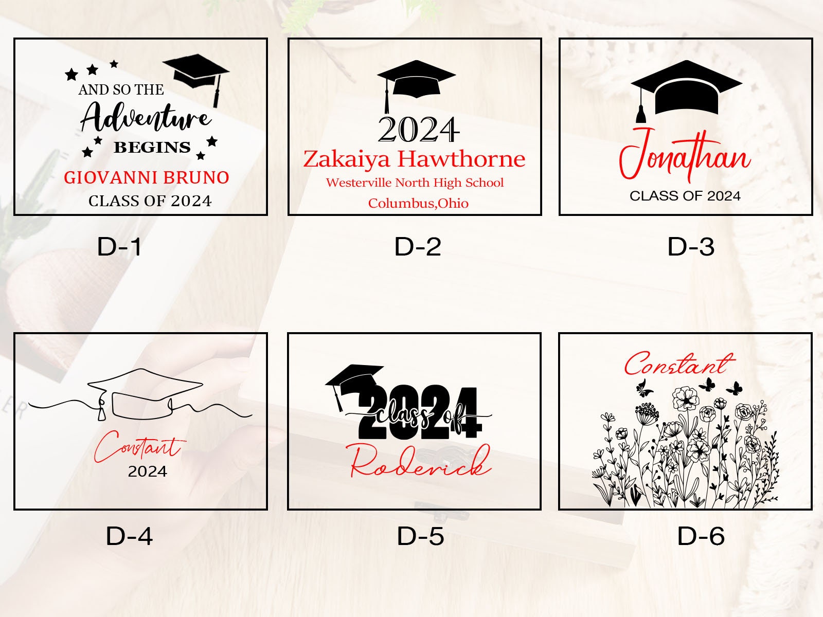 Personalized Graduation Box Graduation Memory Box Keepsake Time Capsule ...