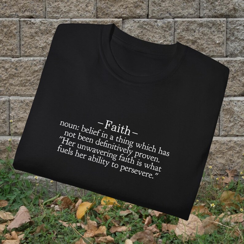 Philosophy Definition Black Unisex Tee, Empathy, Faith, Hubris ...