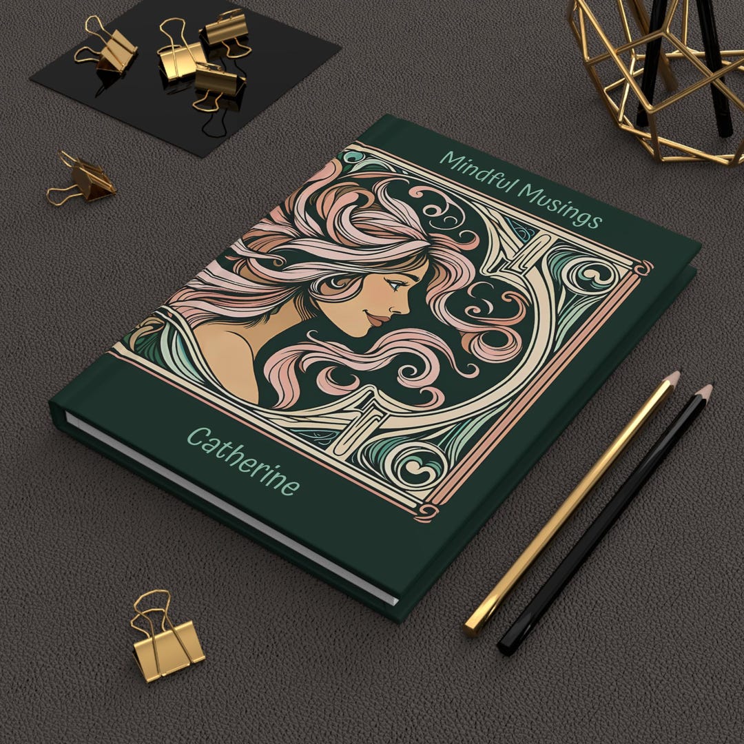 Art Nouveau Journal 'mindful Musings' Notebook, Elegant Gift for ...