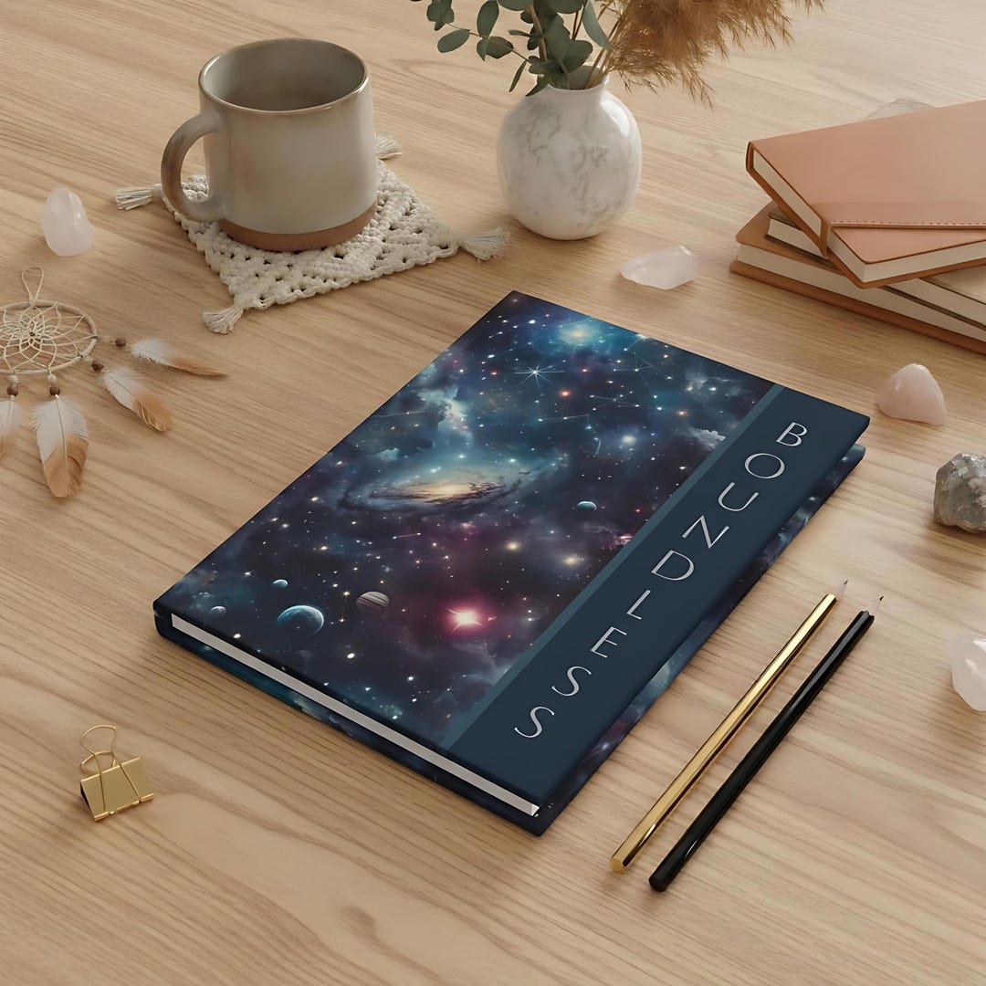 Celestial Universe Journal: Lined Planetary Design Notebook - Etsy