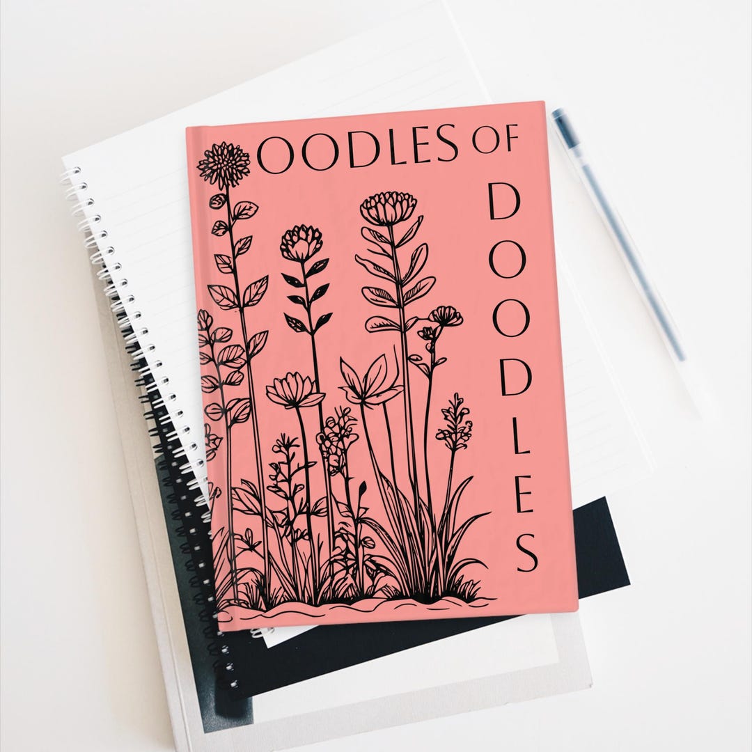 Personalized Doodle Art Sketchbook, Inspiring Botanical Notebook ...