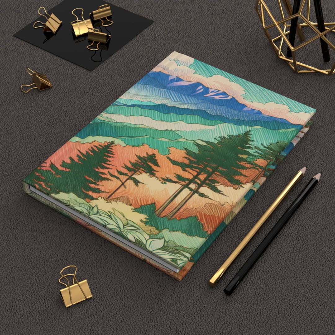 Mountain Forest Hardcover Journal: Scenic Landscape Notebook - Etsy