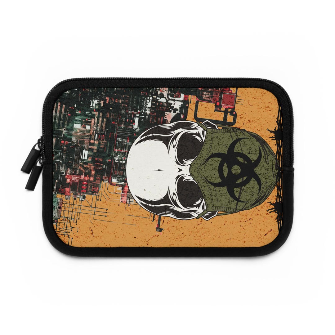 Biohazard Laptop Sleeve, Apocalyptic Tech Gear, Protective Computer ...