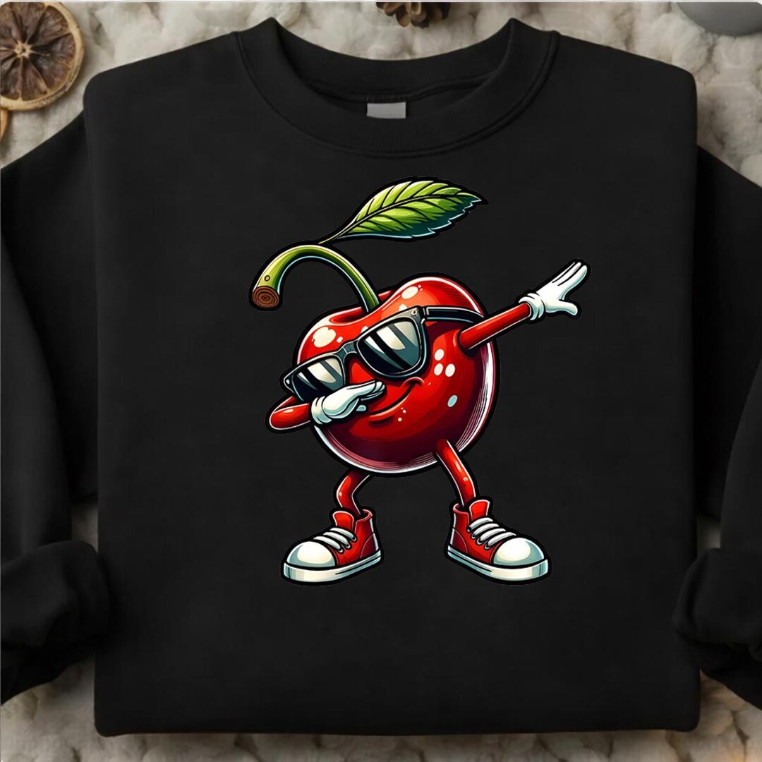 Cherry Dab PNG, Funny Fruit Clipart (digital Download - Etsy