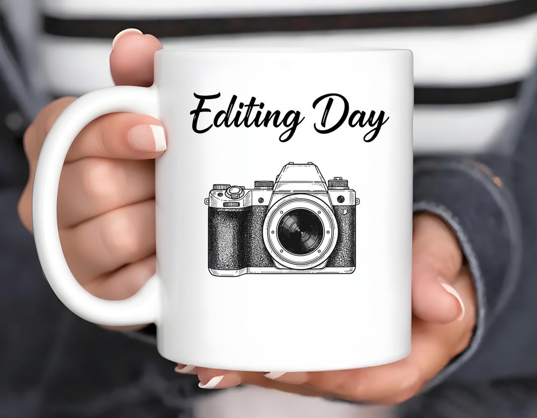 Editing Day Mug – Vintage Camera Design Gift for Photographers - Etsy