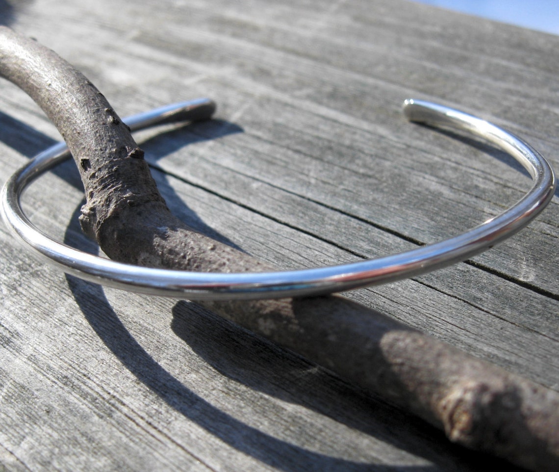 Sterling Silver Cuff Bracelet / Silver Cuff / Gift for Her / - Etsy