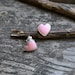 Pink Queen Conch Shell Sterling Silver Heart Stud Earrings - Etsy