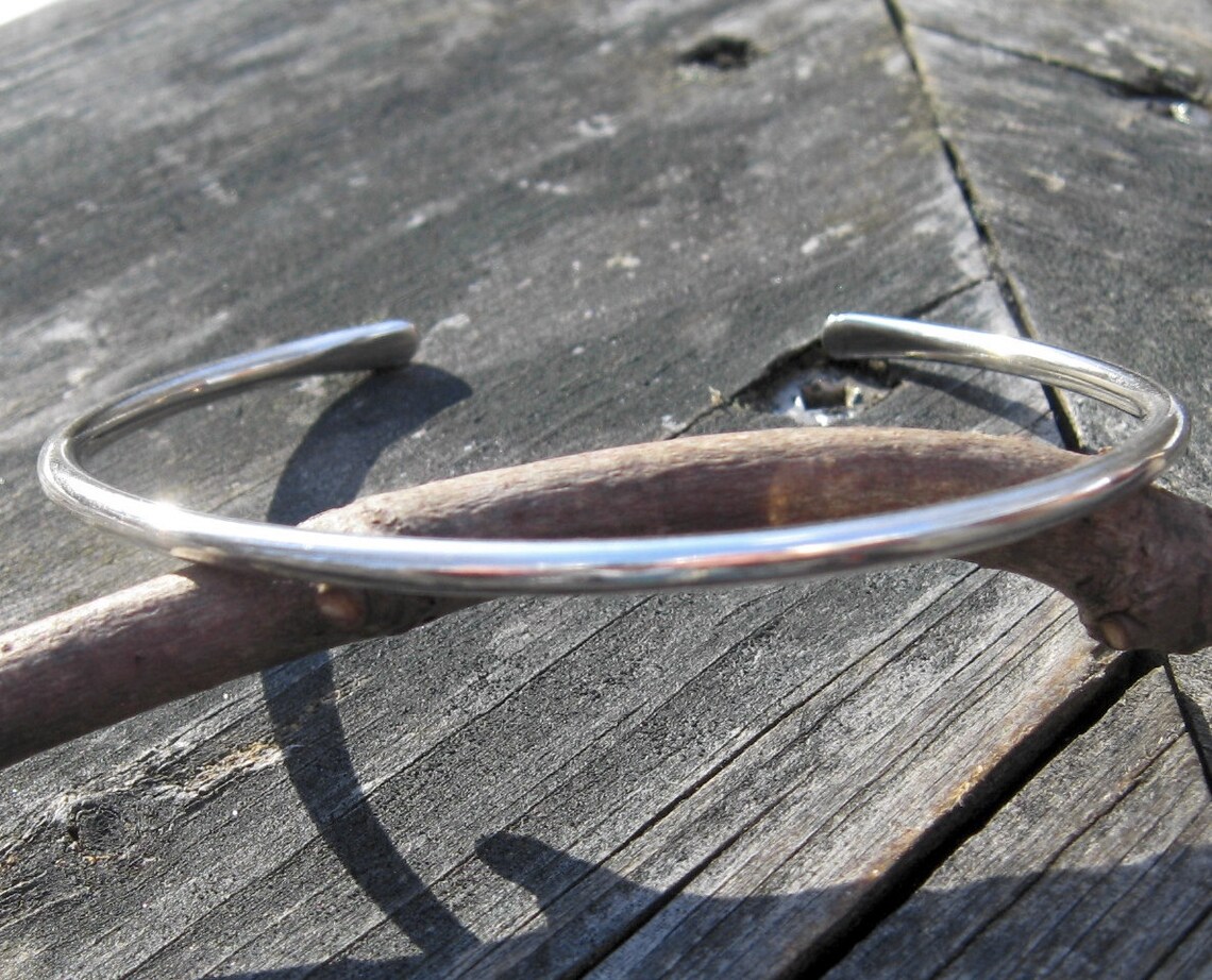 Sterling Silver Cuff Bracelet / Silver Cuff / Gift for Her / - Etsy