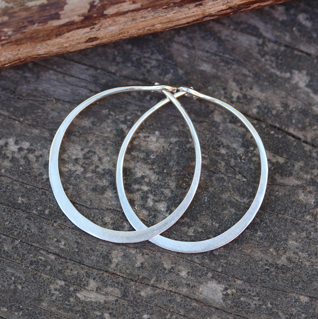 1 Inch Sterling Silver Hoop Earrings / Gift for Her / Jewelry Sale ...