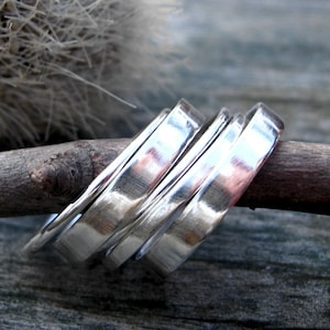 Sterling Silver Stacking Rings - Etsy