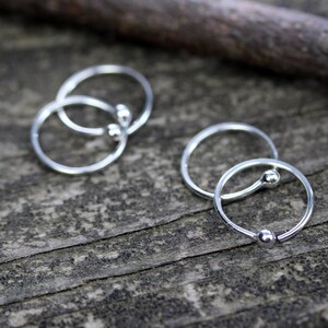 Tiny Sterling Silver Hoops / Tiny Earrings / Gift for Her / Jewelry ...