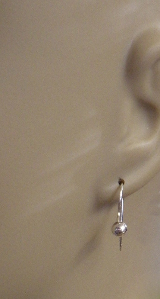 Sterling silver pebble earrings / silver dangle earrings / | Etsy