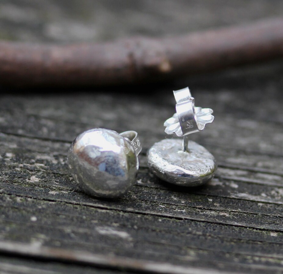 Sterling Silver Stud Earrings / LARGE Stud Earrings / Gift for - Etsy