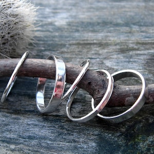 Sterling Silver Stacking Rings - Etsy