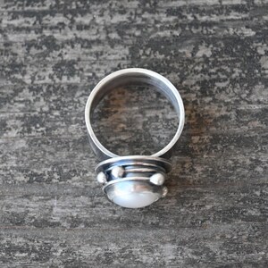 Pearl Bramble Ring / Large Pearl Ring / Sterling Silver / Gift for Her ...