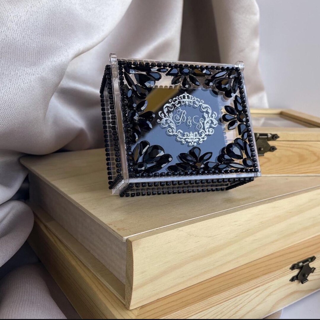 Personalized Acrylic Ring Box: Engraved Wedding Keepsake - Etsy